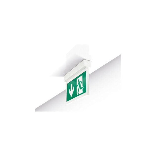 LED Emergency Double Sided Exit Sign 50lm | 4w | 6500k | LED Supply & Fit